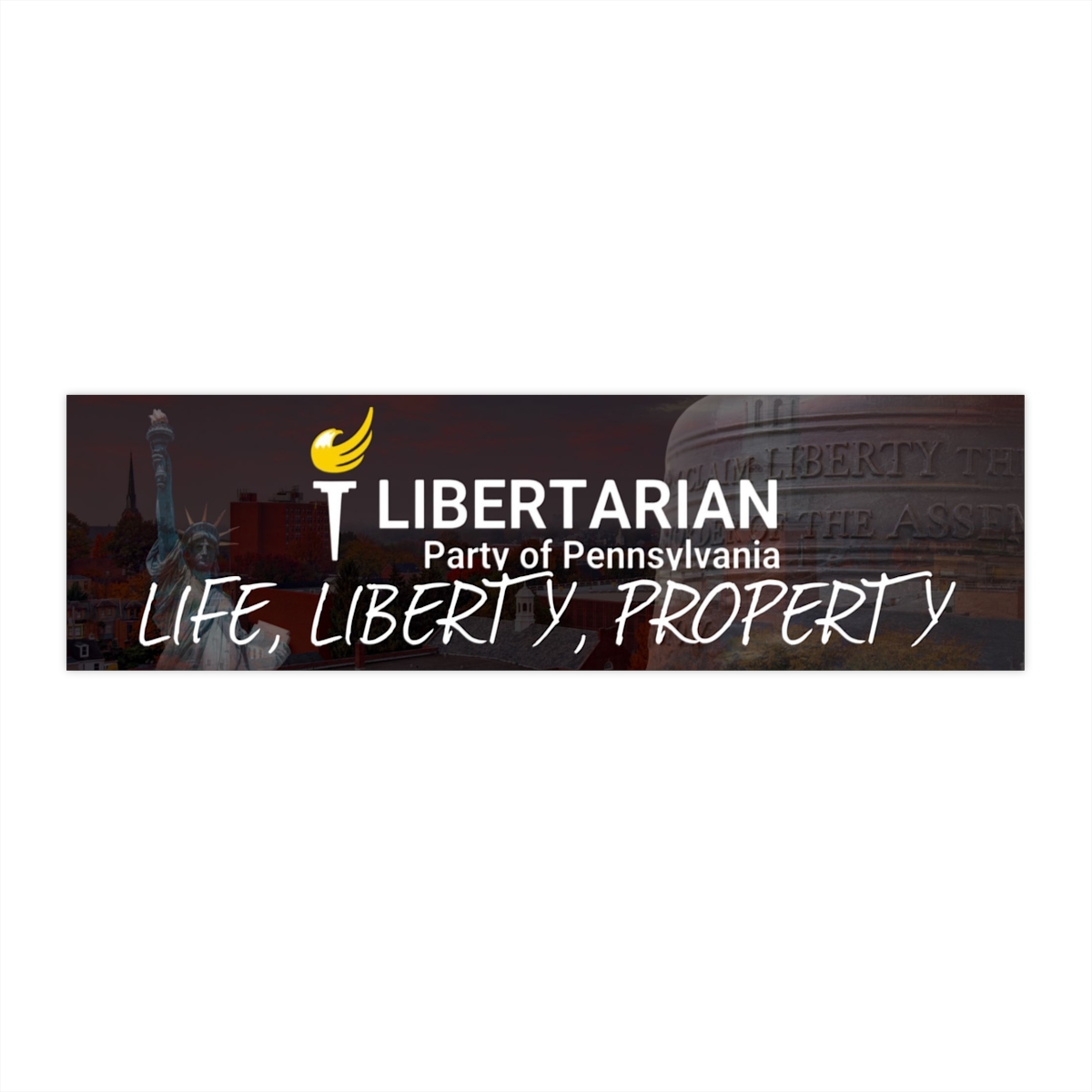 Liberty Bumper Sticker - Libertarian Party of Pennsylvania Merch Shop
